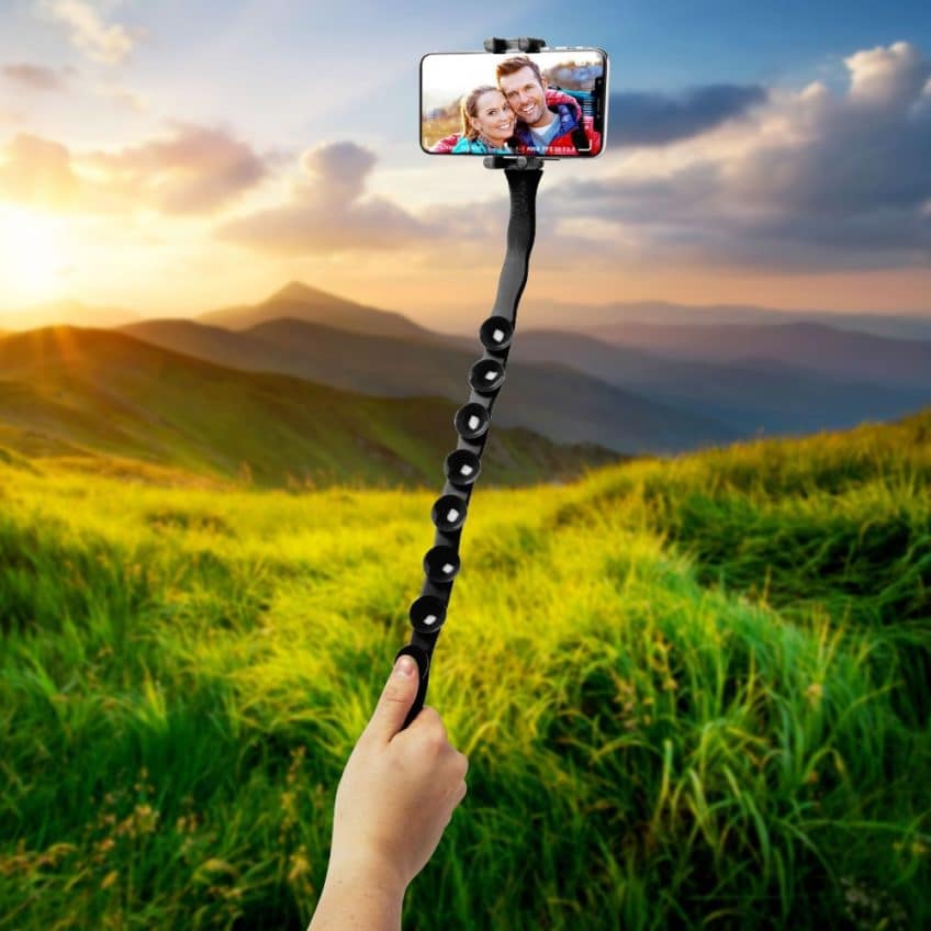 FLEXIBLE SELFIE STICK BLACK - The Model Shop