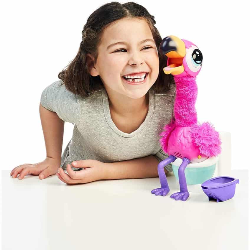 Little Live Pets Gotta Go Flamingo | Interactive Plush Toy That Eats ...