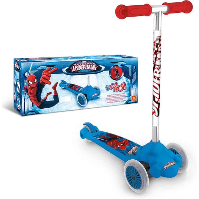 Spiderman Mondo Twist and Roll Scooter with Extra Grip - The Model Shop