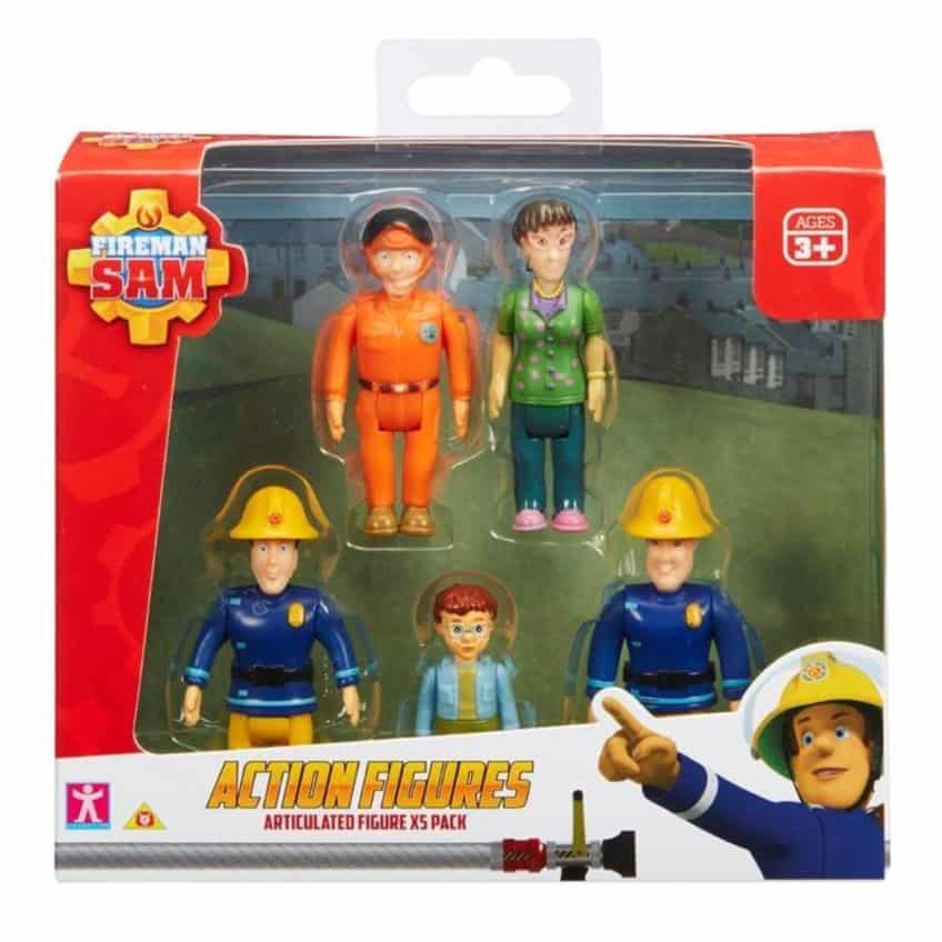 Fireman Sam Action Figure Toys Five Pack - The Model Shop
