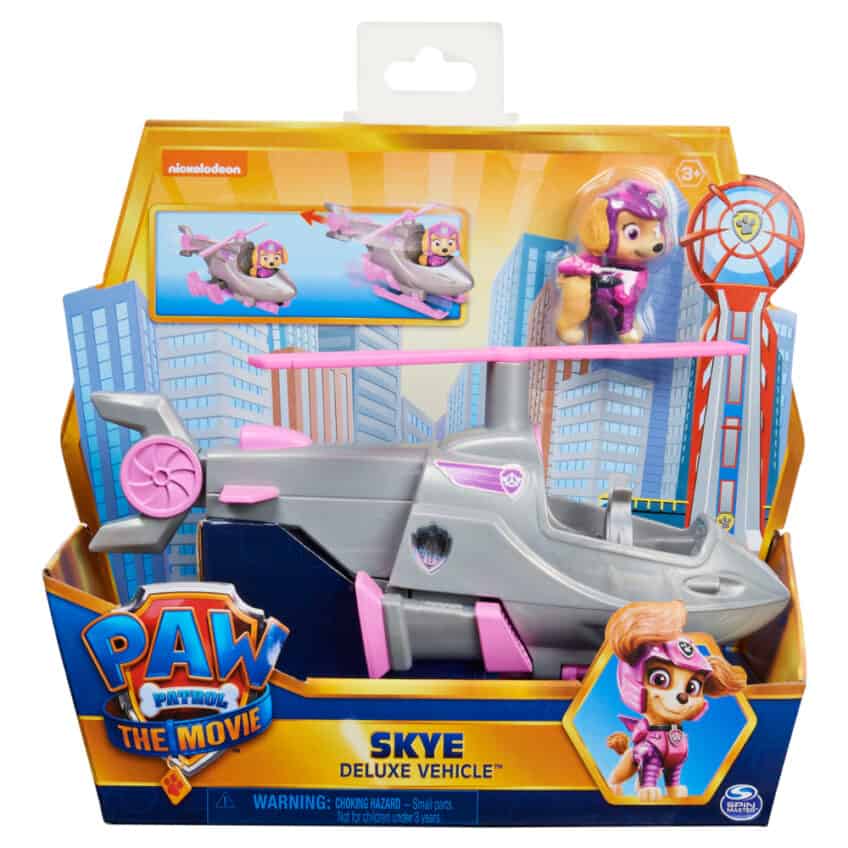 Paw Patrol Skye’s Deluxe Movie Transforming Toy Car w/Collectible ...