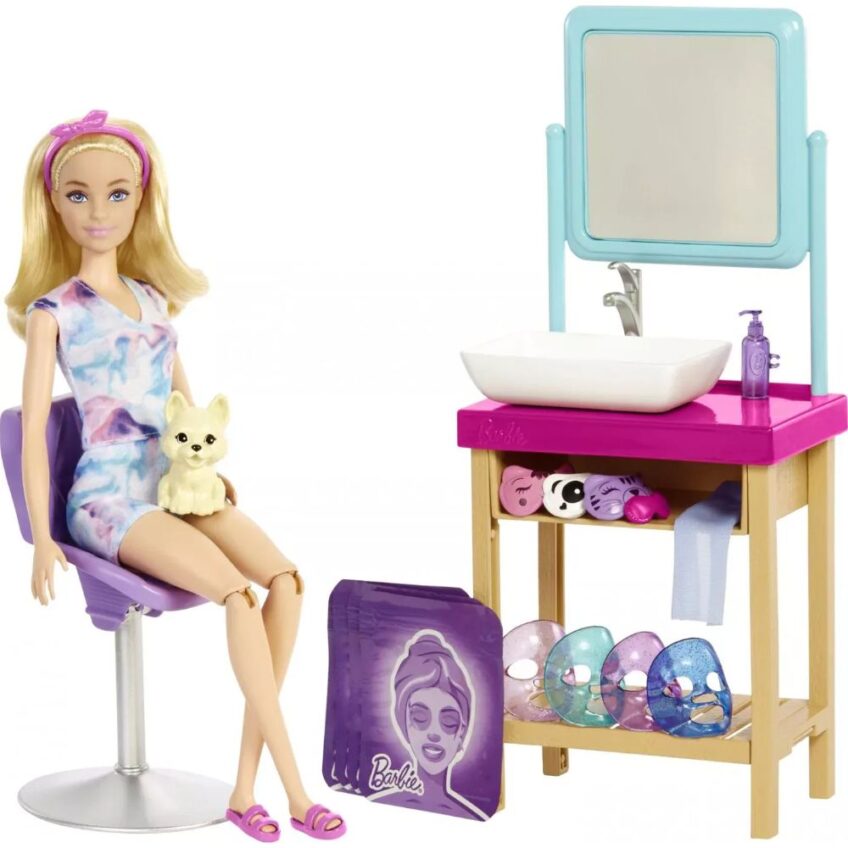 Barbie Sparkle Mask Day Spa Playset - The Model Shop