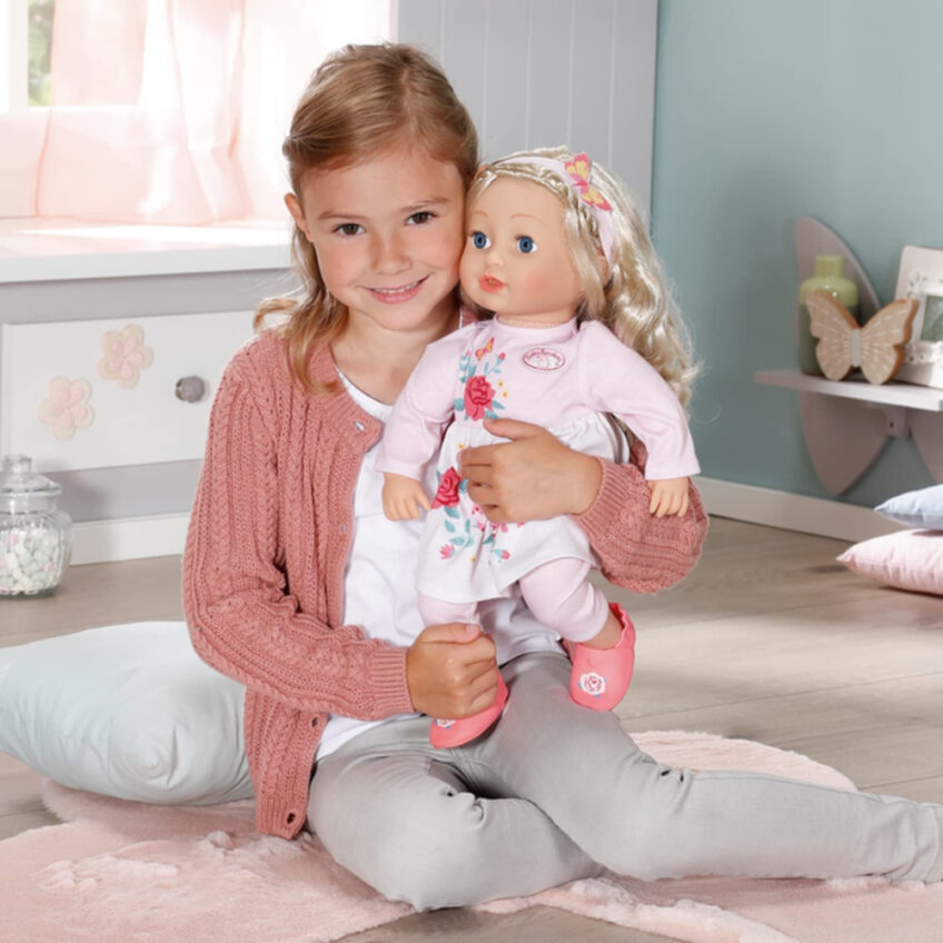 Baby Annabell Sophia 43 cm Soft Rag Doll with Long Blonde Hair - The ...