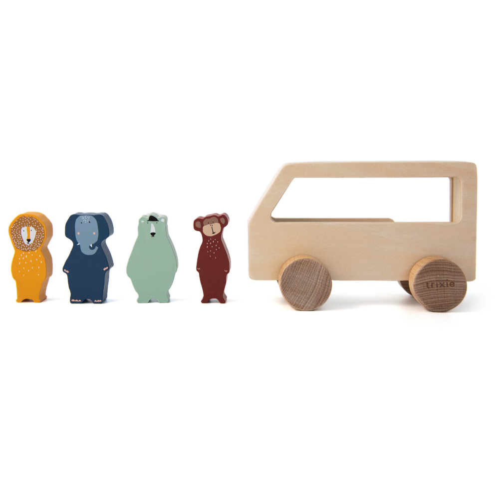 Trixie Wooden Animal Bus - The Model Shop