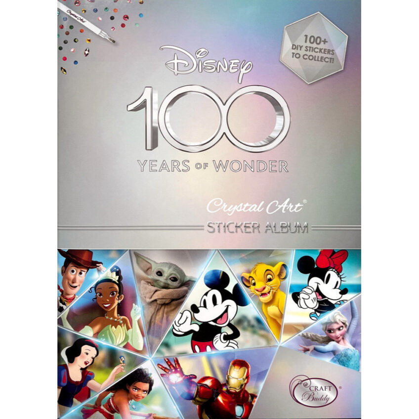 Crystal Art Disney 100 Sticker Album + Starter Pack - The Model Shop