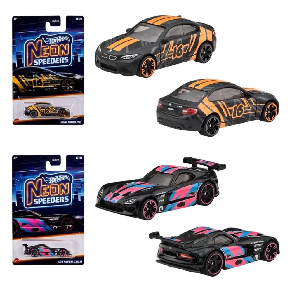 Hot Wheels Neon Speeders Assortment - The Model Shop