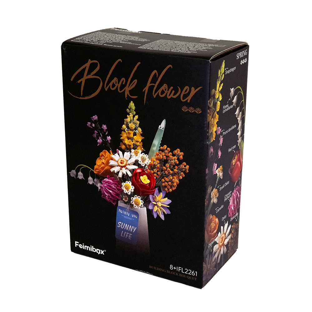 1070pcs Flower Blocks Set - The Model Shop