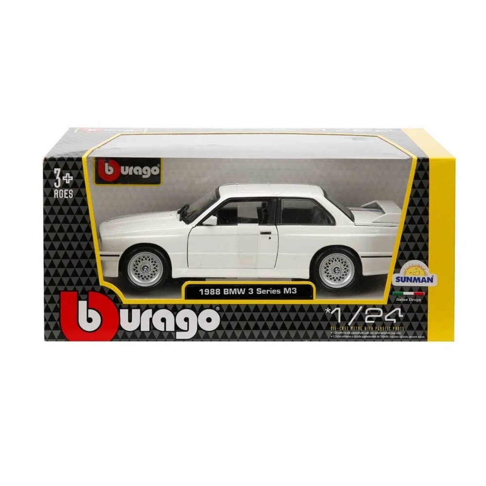 Burago 1:24 BMW M3 1988 Model Car - The Model Shop